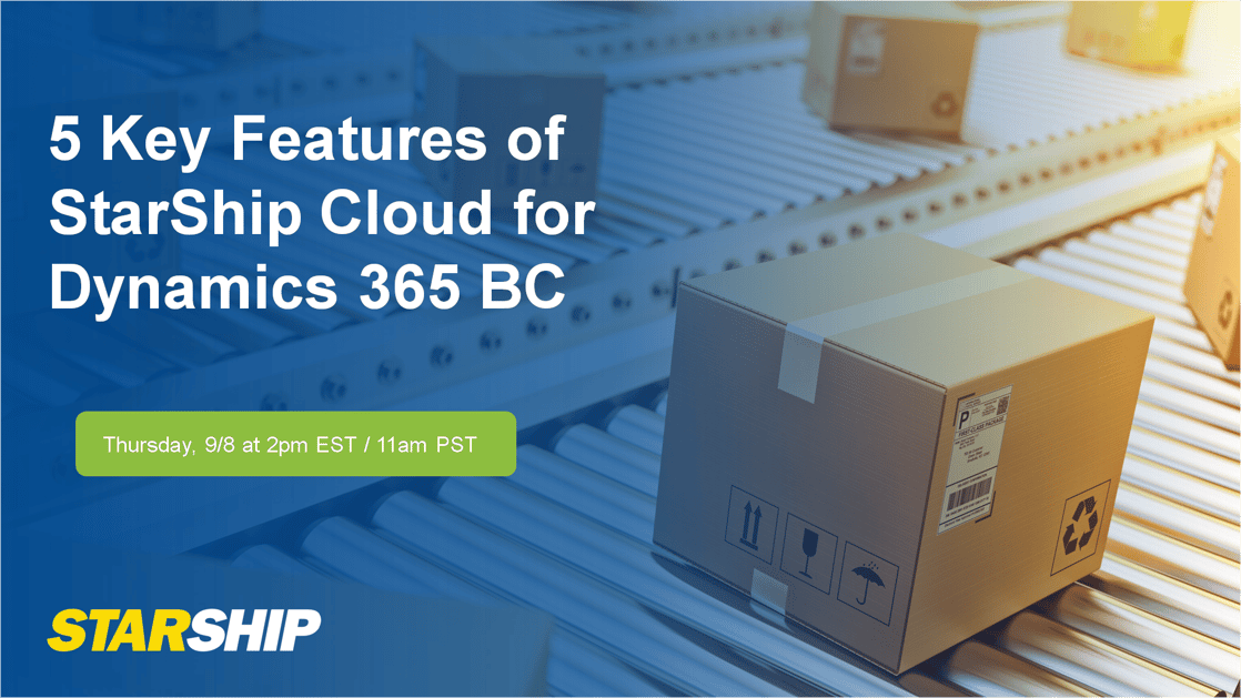 5 Key Features of StarShip Cloud For Dynamics 365 BC